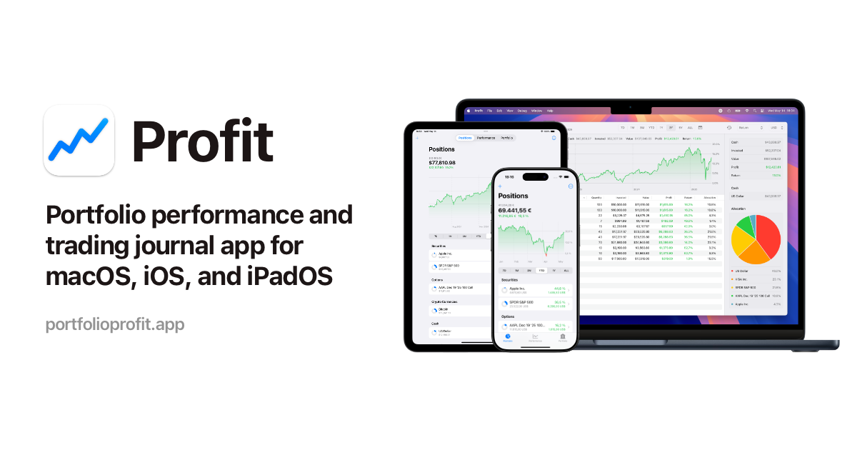 Profit: Portfolio performance and trading journal app